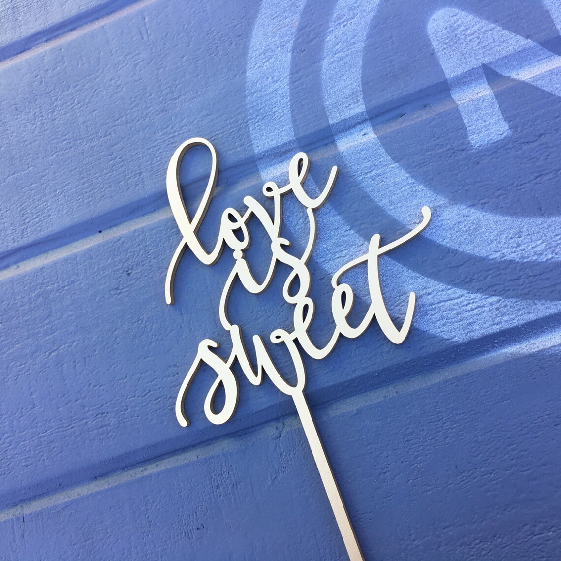 Love is Sweet Wedding Cake Topper 6 Inches Love Cake | Etsy