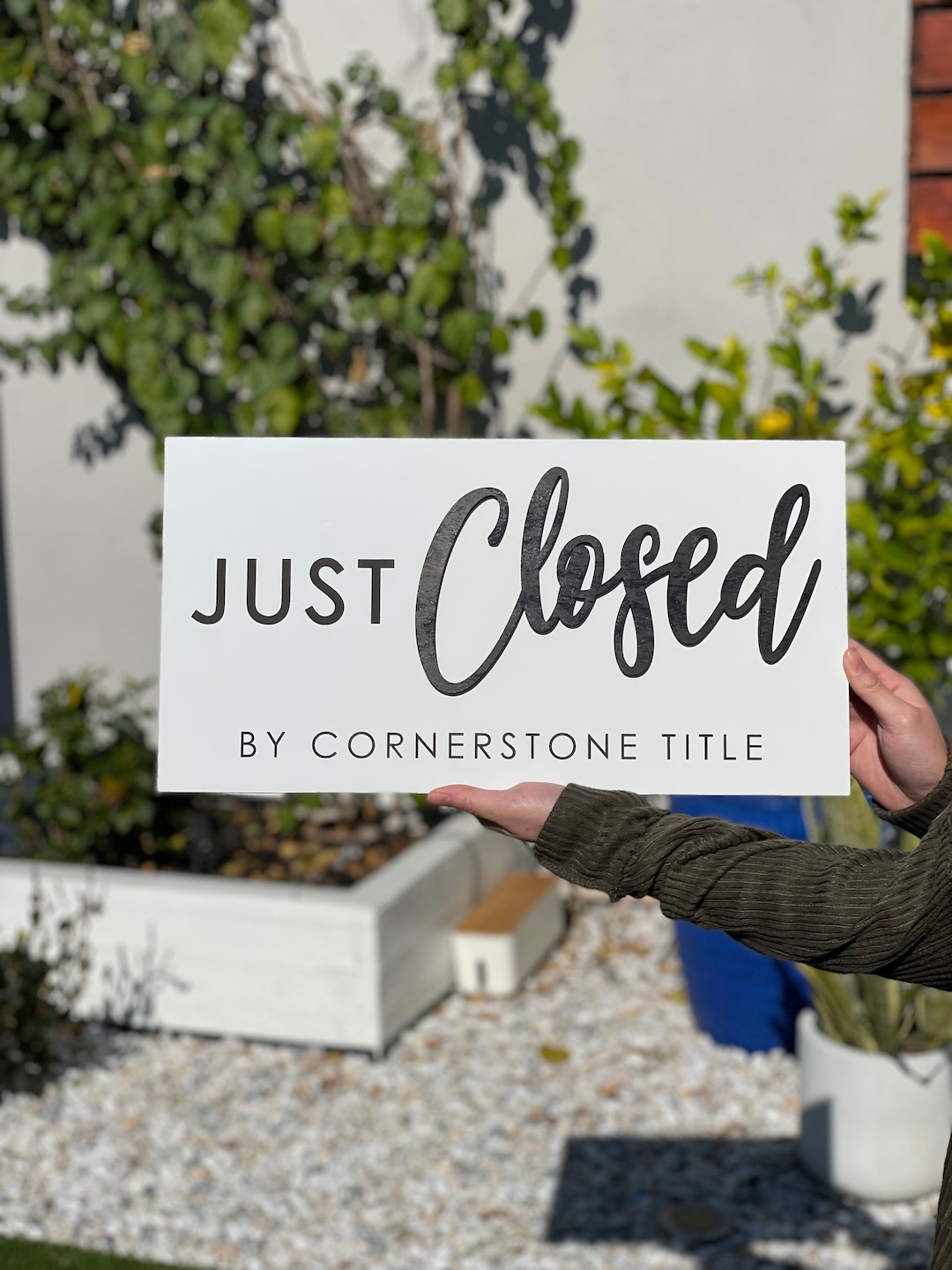 Personalized Just Closed Sign, Realtor Sign, Real Estate Agent Sign ...