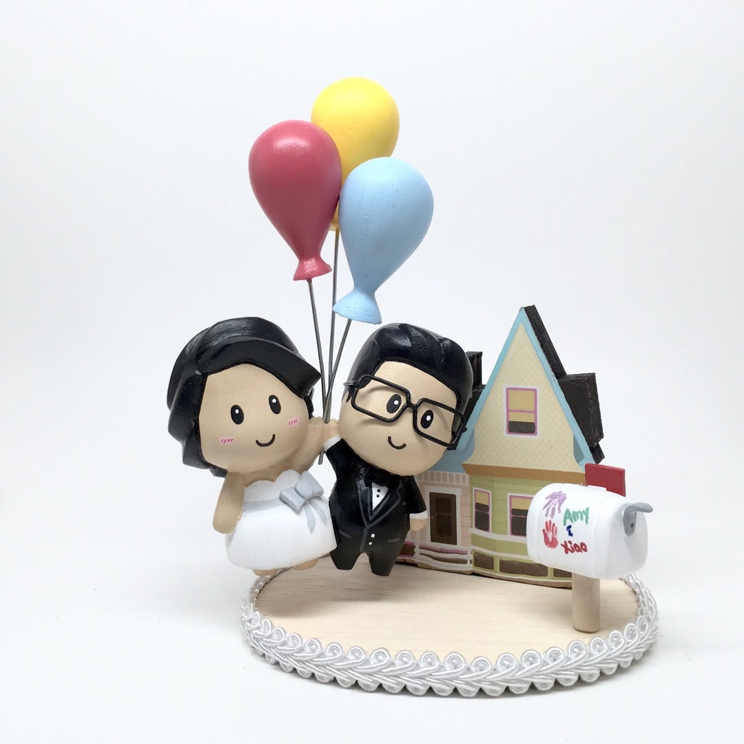 Flying up Wedding Cake Topper | Custom Unique Sculpture Toppers ...