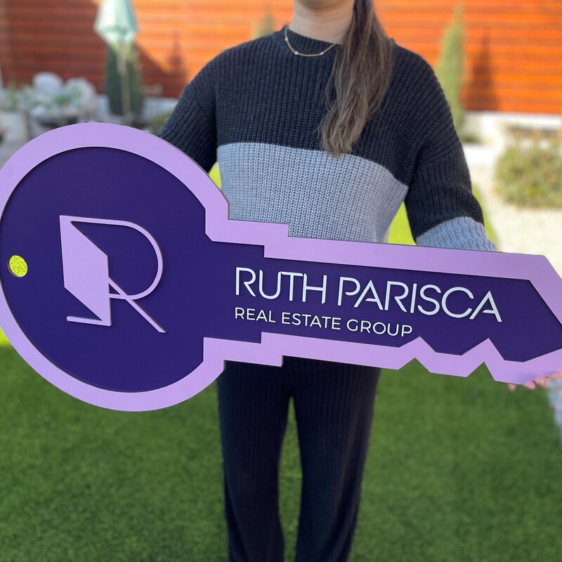 Real Estate Key Sign - Etsy