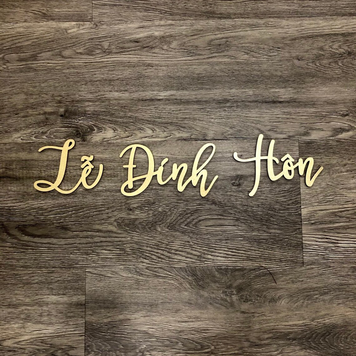 Le Dinh Hon Wood Sign, Vietnamese Wedding Tea Ceremony Decor - Etsy