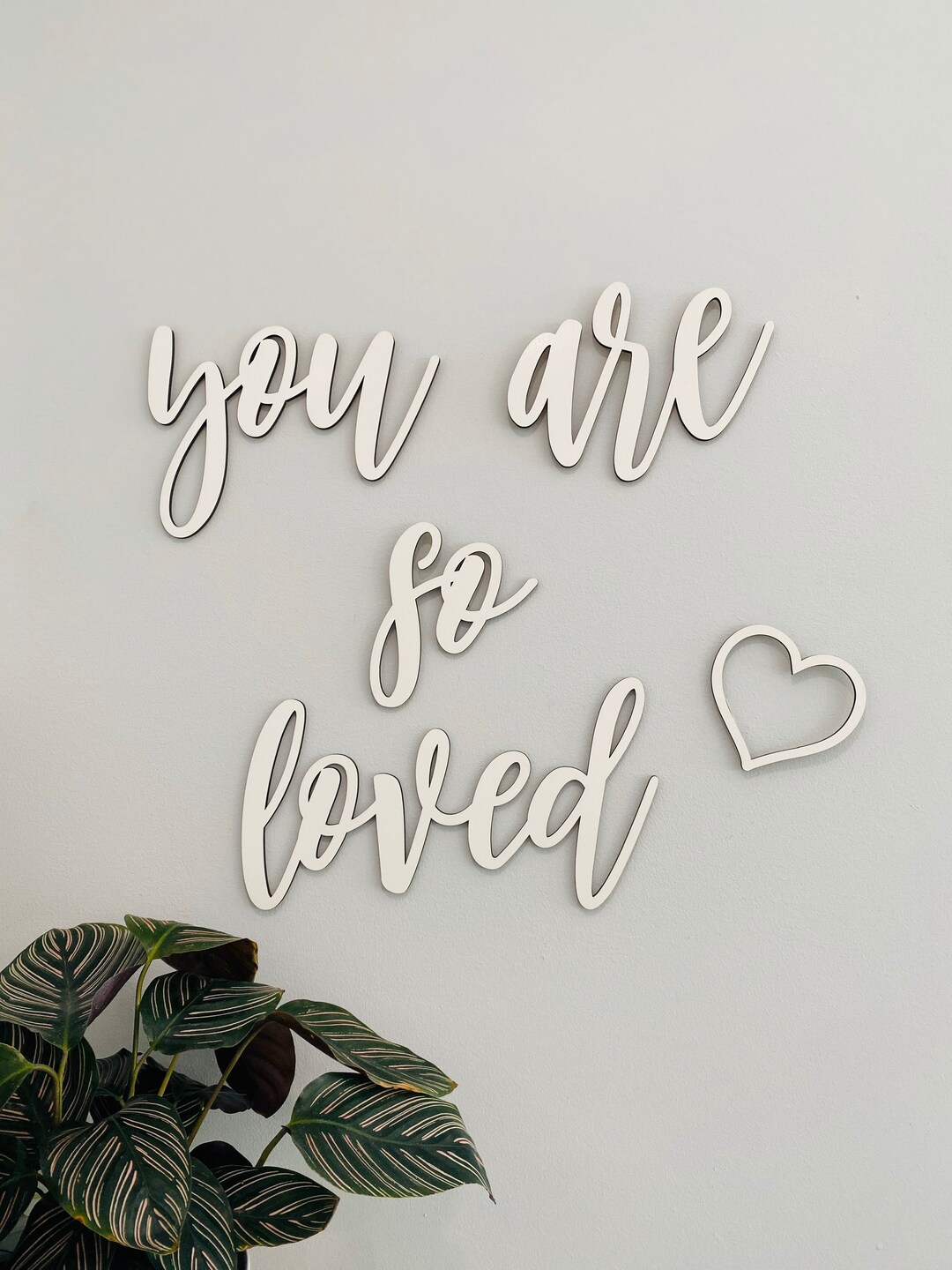 You Are so Loved Small Quote Wall Sign Cutout, Nursery Crib Boy Room ...