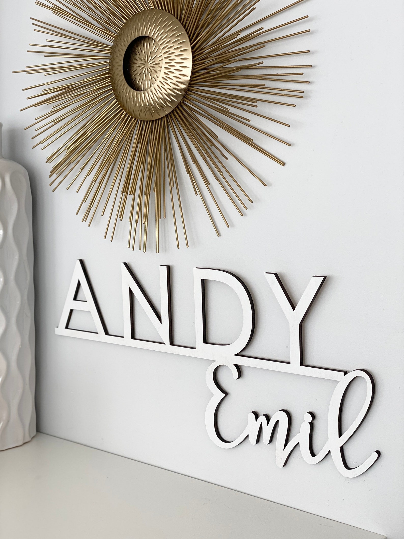 Personalized First and Middle Name Sign or First and Last - Etsy