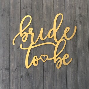 Bride to Be Wooden Sign - Modern Bridal Shower Decor - Etsy