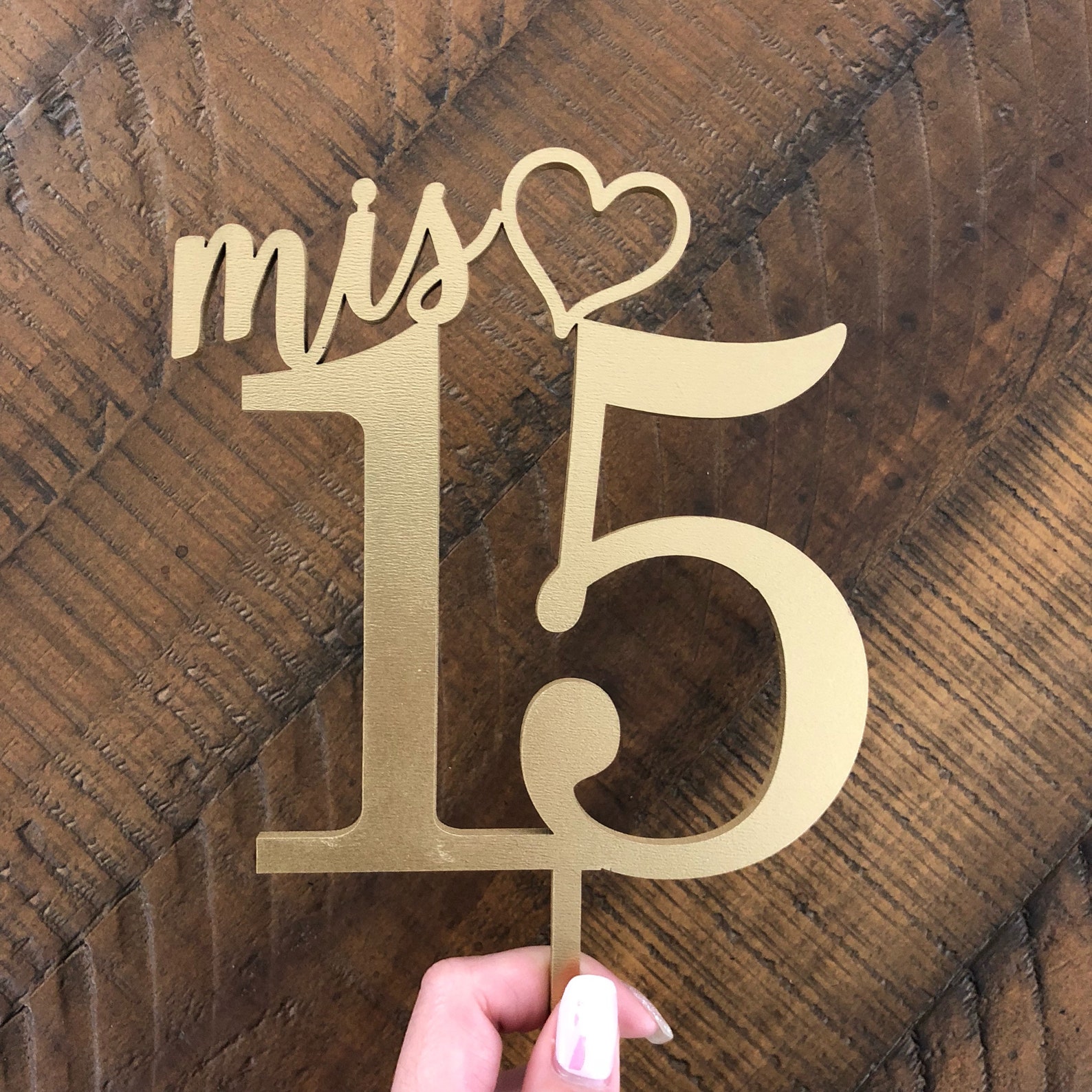 Mis 15 Cake Topper, 5 Inches Wide, Quinceanera Cake Topper, Misquince ...