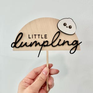 Little Dumpling Cake Topper, Bao Cake Topper, Baby Shower Theme, Cute ...