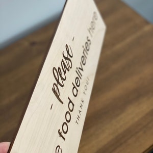 Please Leave Food Deliveries Here Sign – Wood Door Sign - Etsy