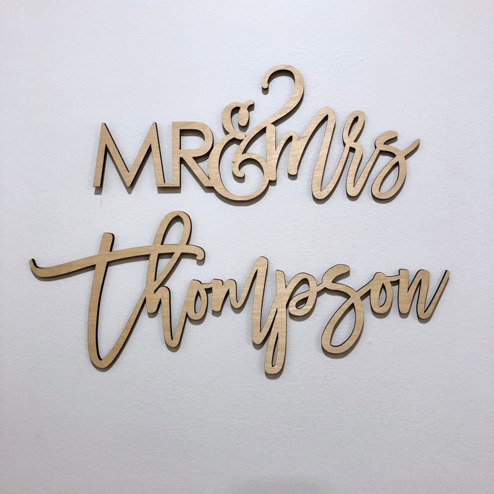 Mr & Mrs Last Name Sign Various Sizes Wedding Sign Mr and - Etsy