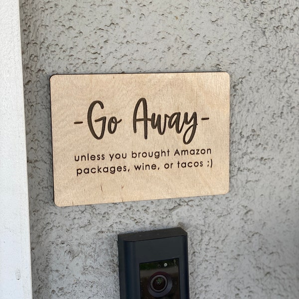 No Soliciting Sign Go Away Sign - Etsy