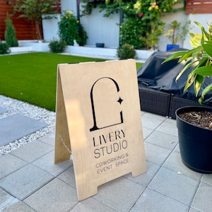 Personalized A-frame Sign, Custom Business Sign, Sandwich Sign ...