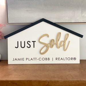 Personalized House Just Sold Sign, Realtor Sign, Real Estate Agent Sign ...