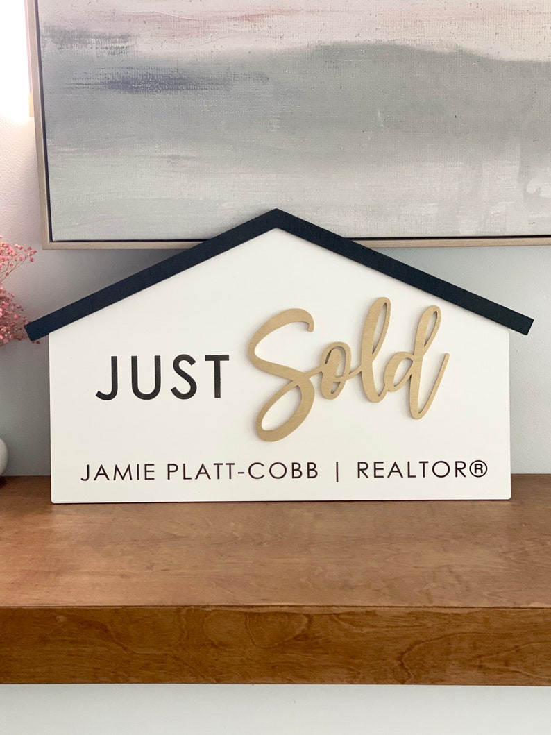 Personalized House Just Sold Sign Realtor Sign Real Estate - Etsy