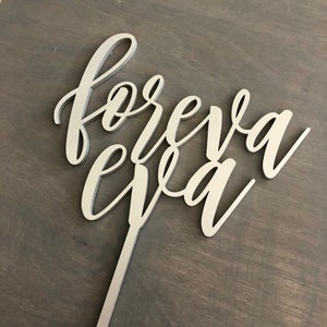 Foreva Eva Wedding Cake Topper, 6.5"w Inches - VERSION 2, Forever ...