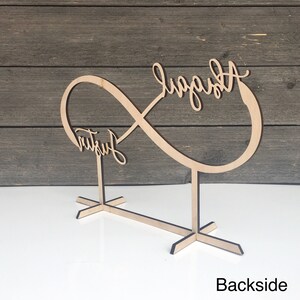 Personalized Infinity Name Sign, Wooden Table Top Wedding Gift - Etsy