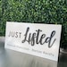 Personalized Just Listed Sign, Realtor Sign, for Sale Sign, Open House ...