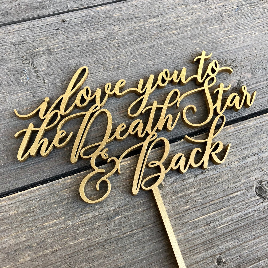 Death Star Wedding Cake Topper, Laser Cut Wood, Sci-fi Theme - Etsy