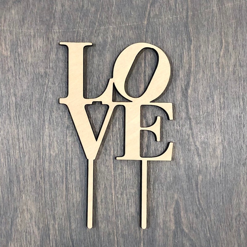 Love Cake Topper - Etsy
