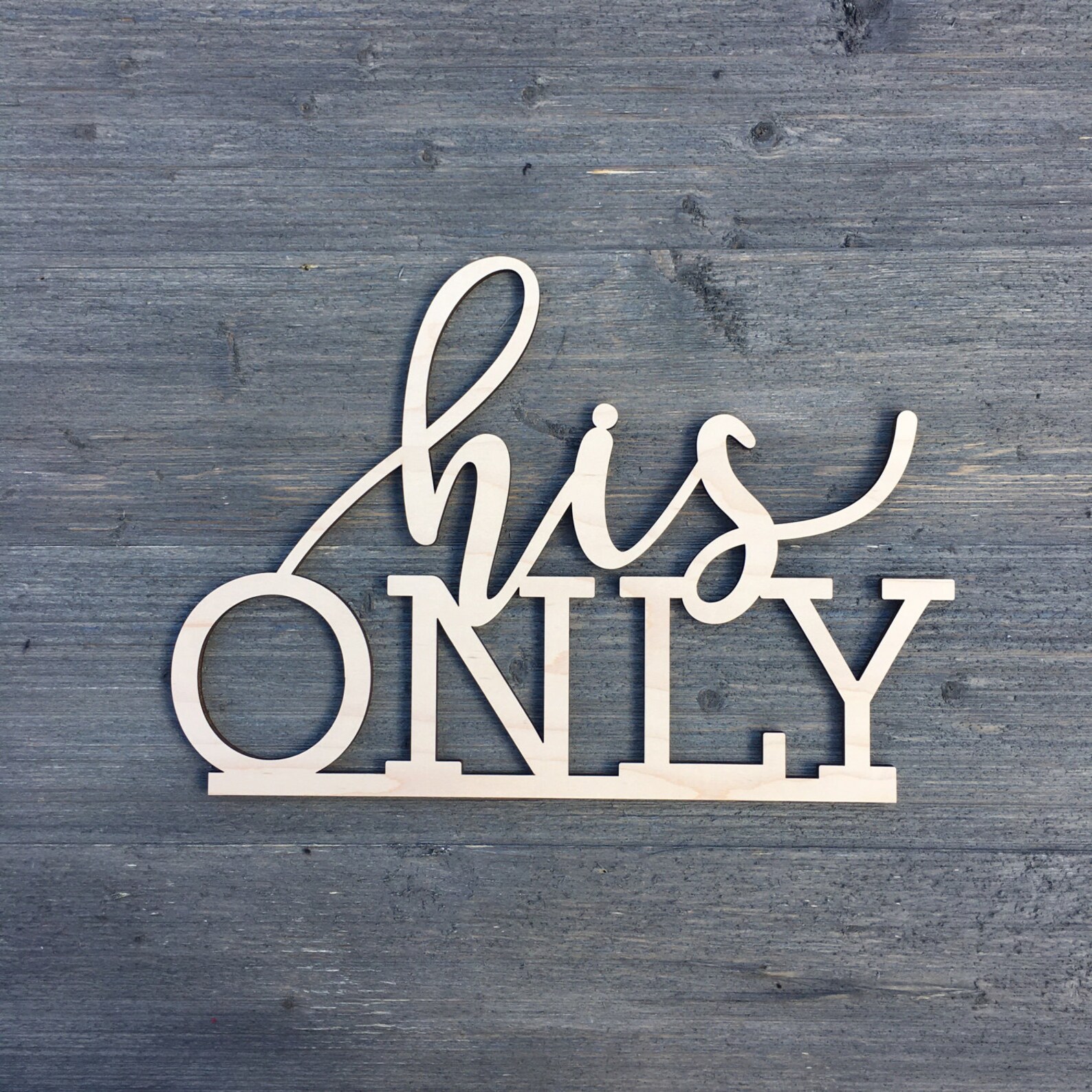 Her One & His Only Chair Signs Laser Cut Wedding Chair Backs | Etsy