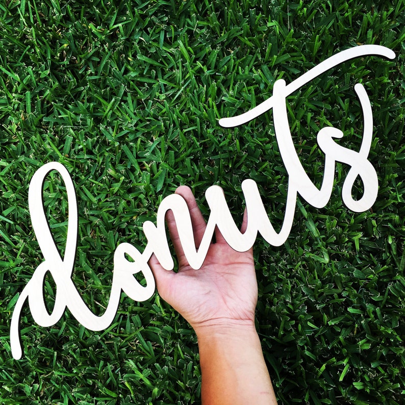 Donuts Sign Only Peg Board NOT Included Donuts Wood Sign - Etsy