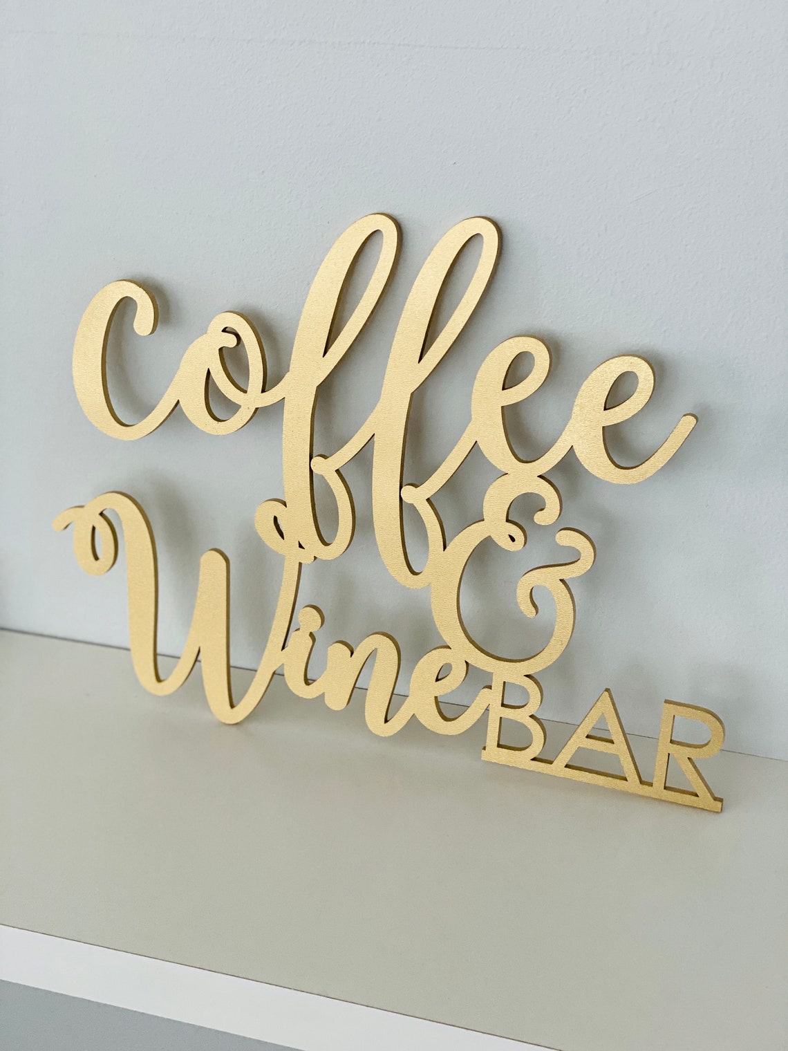Coffee & Wine Bar Wall Sign Small 12.75in X10in No - Etsy