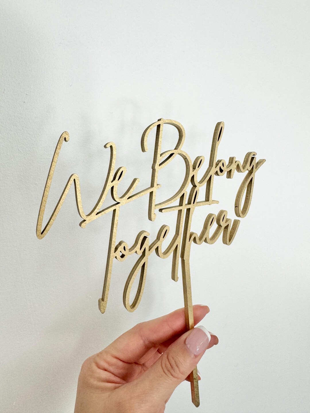 We Belong Together Cake Topper, Wedding Cake Topper, Bride & Groom ...