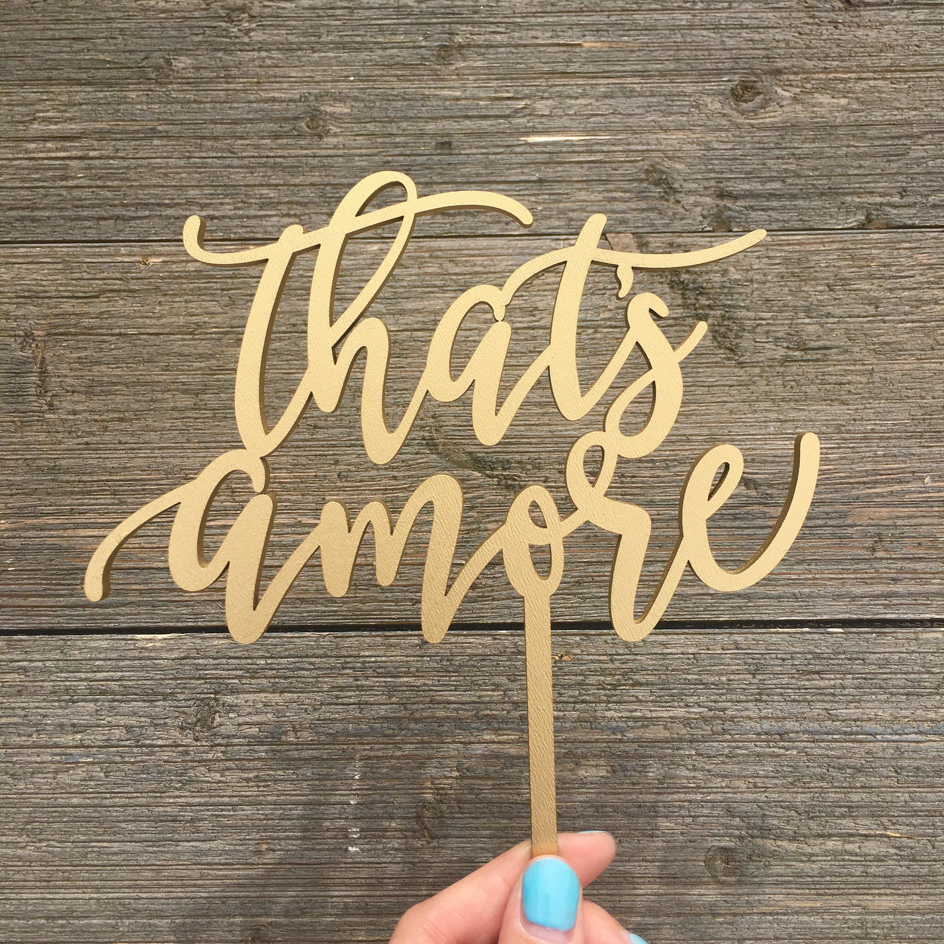 That's Amore Wedding Cake Topper, 6 Inches Wide, Love Wedding Cake ...