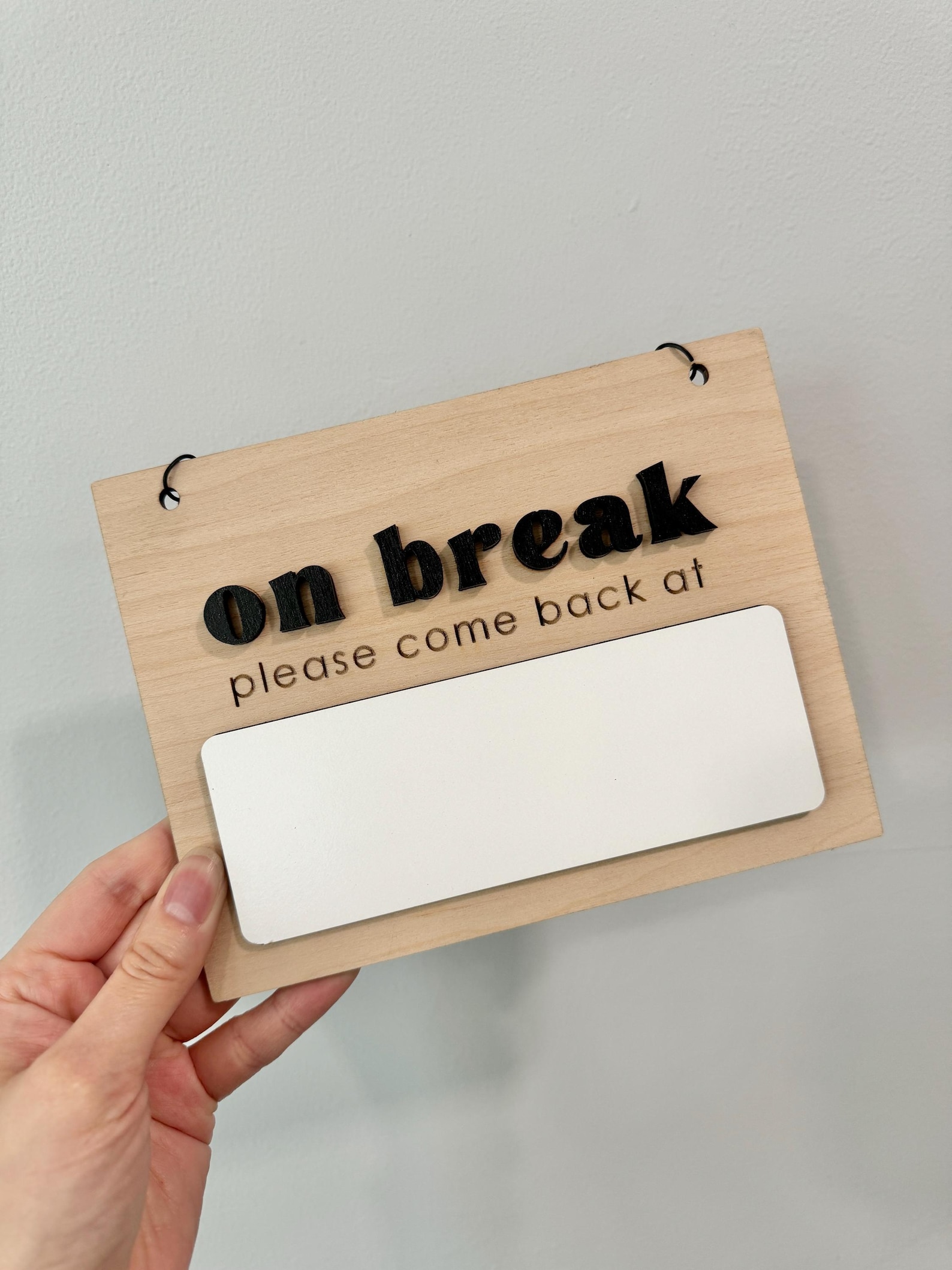 On Break Sign | White Marker Board Fields | Lunch Break | Dinner Break ...