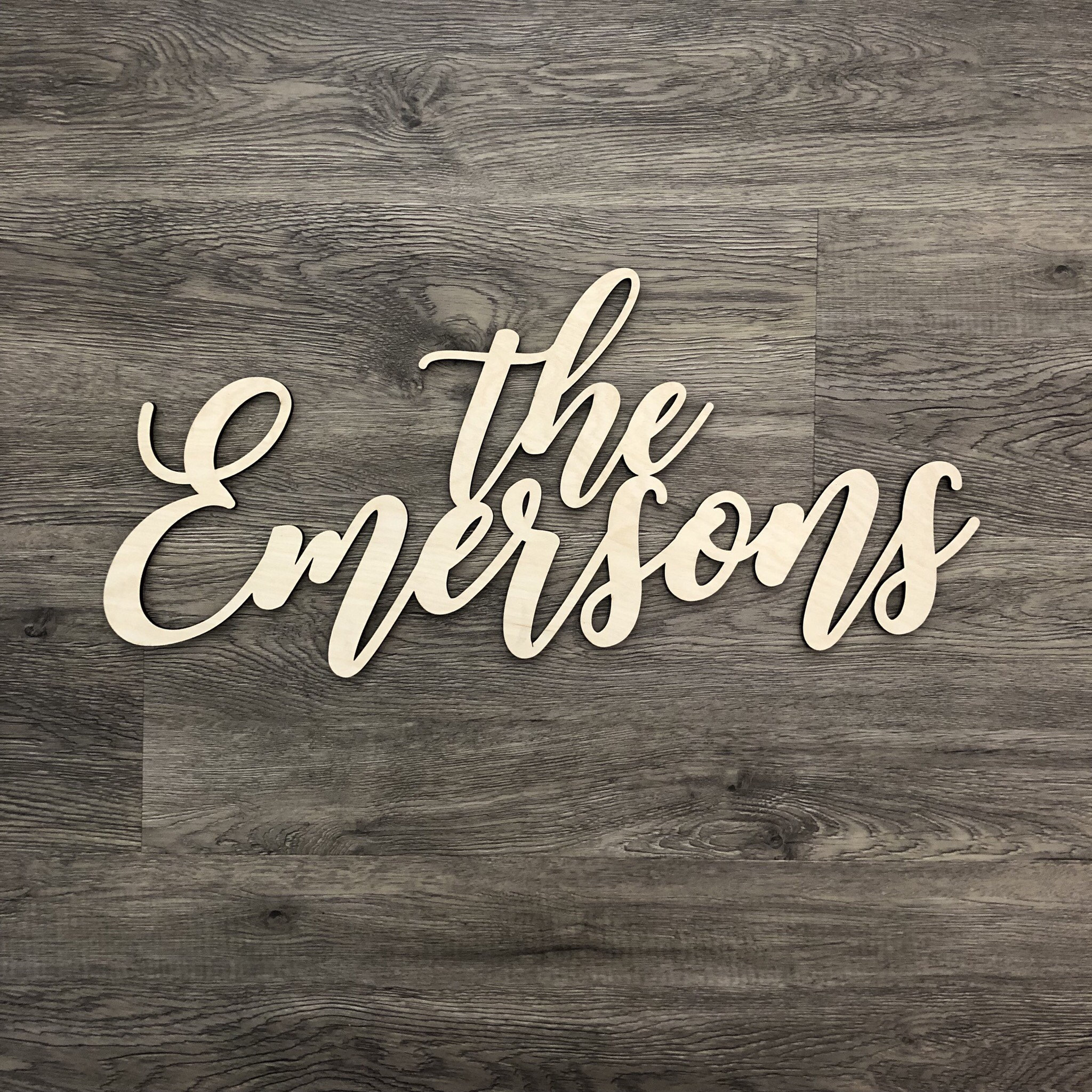 Custom Last Name Sign V2 Personalized Last Name Sign Version | Etsy