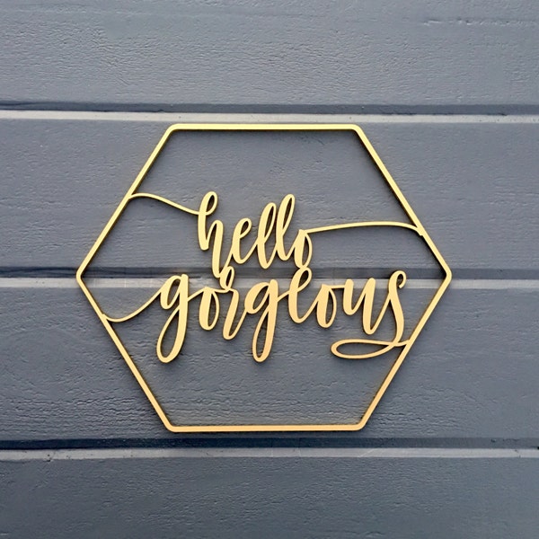 Hello Gorgeous Neon Sign - Etsy