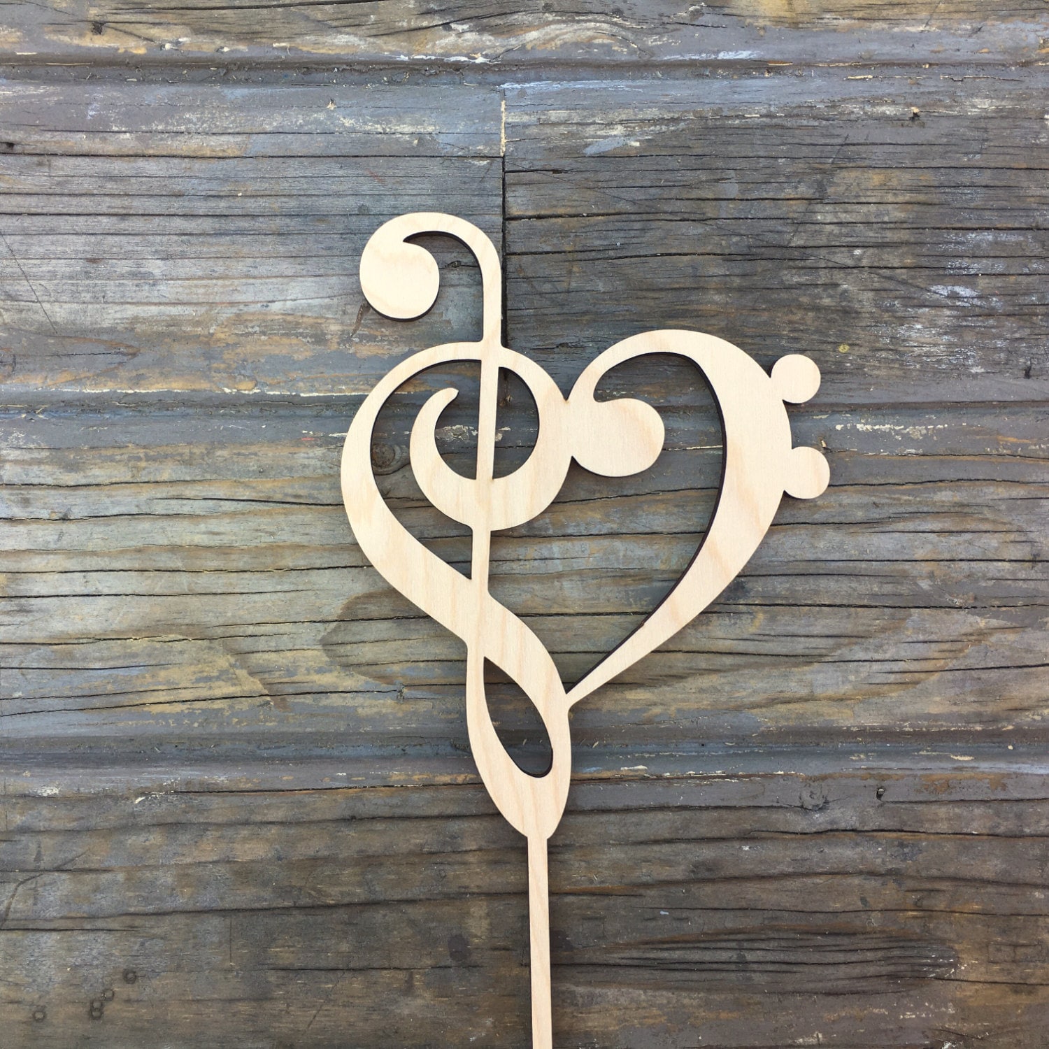 Love Music Note Cake Topper for Weddings Events Parties Laser | Etsy