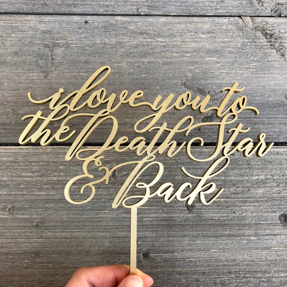 Death Star Wedding Cake Topper, Laser Cut Wood, Sci-fi Theme - Etsy