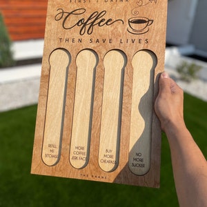 Personalized Coffee Pod Wall Holder, Custom Nespresso Vertuo Capsule ...