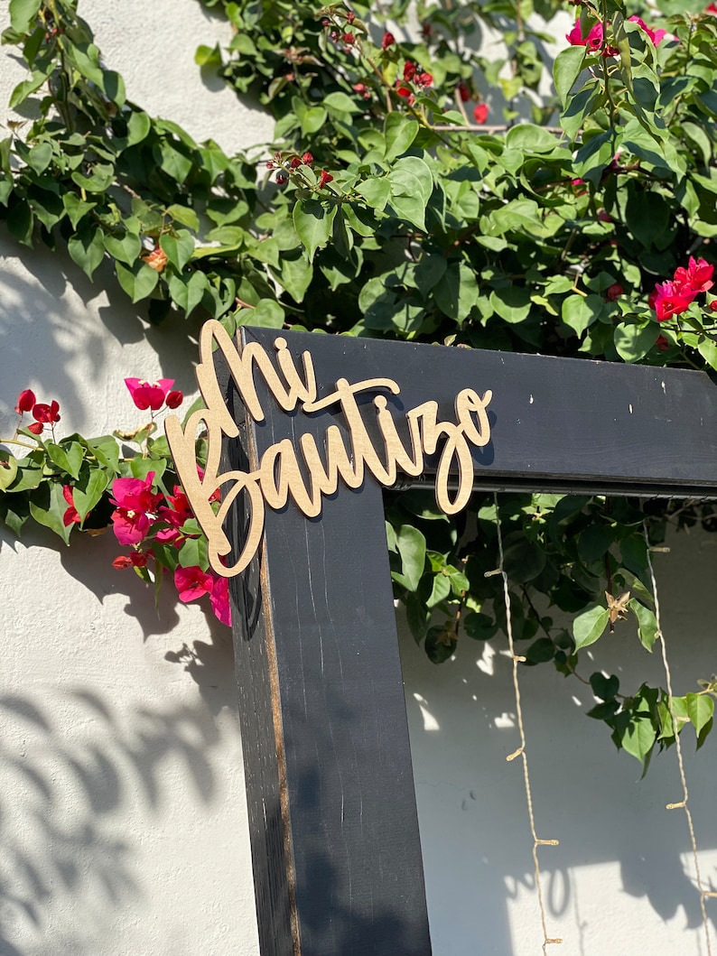 Mi Bautizo Sign My Baptism Sign Wood Sign Baby Baptism - Etsy