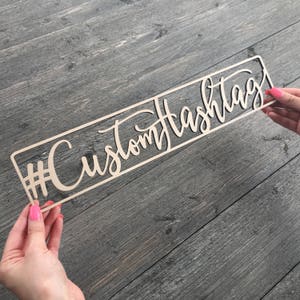 Custom Wood Hashtag Sign – Wedding Decor, Business Sign - Etsy