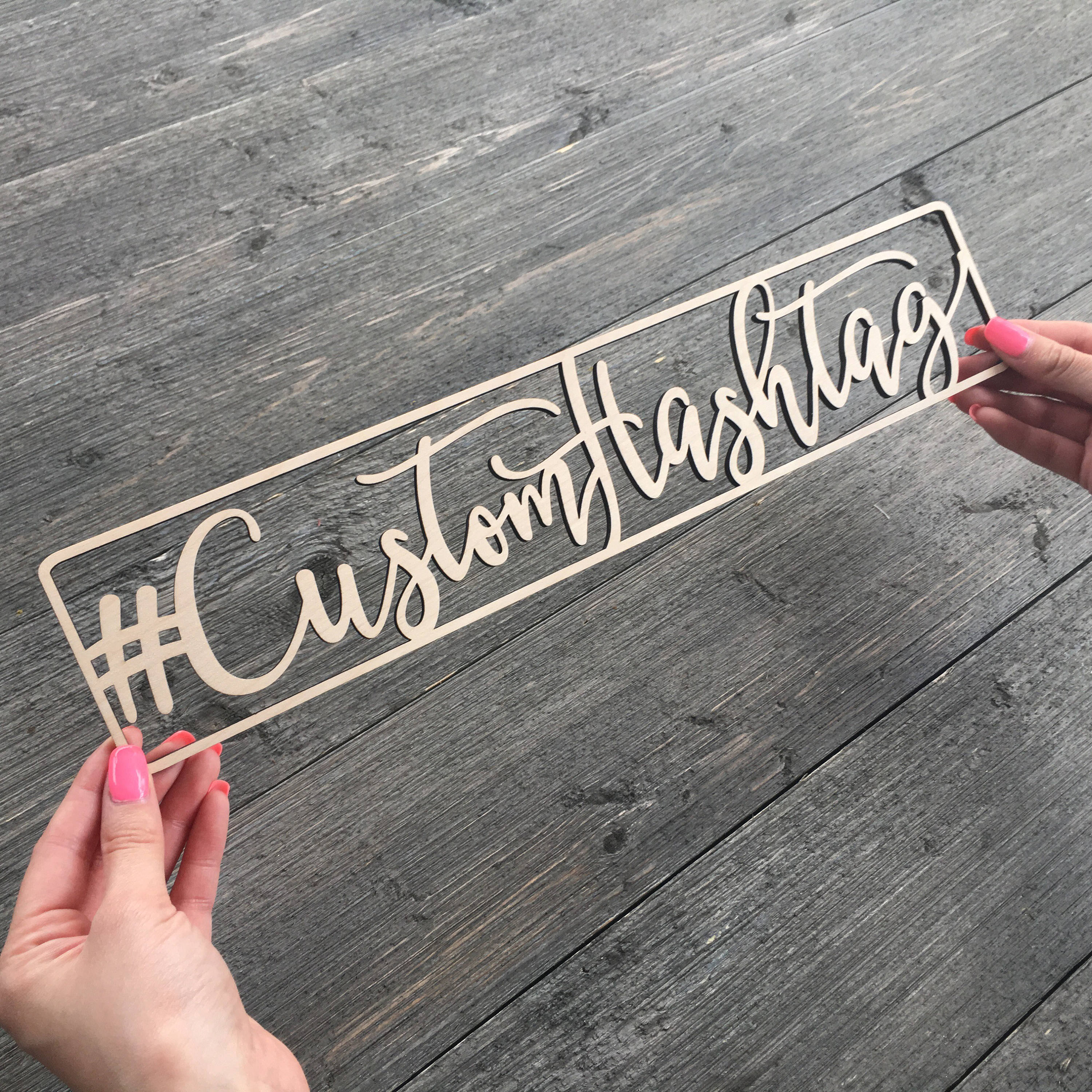 Custom Hashtag Sign Personalized Hashtag Sign Various | Etsy