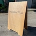Personalized A-frame Sign, Custom Business Sign, Sandwich Sign, Sidewalk Sign, Event Sign, Wood ...