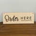 Order Here Signage or Pick up Here Sign - Small Business Decor - Coffee ...