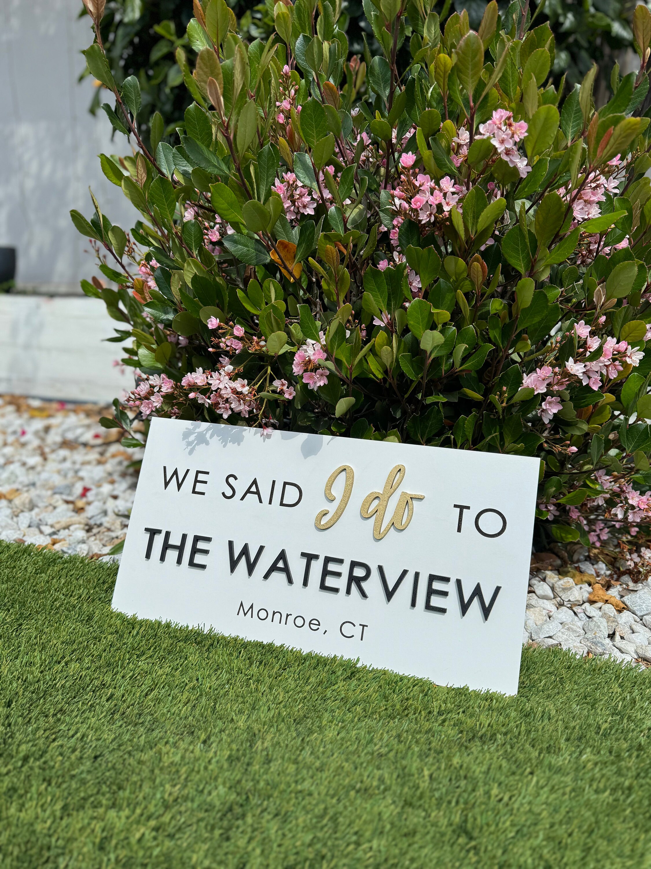 Personalized We Said I Do Venue Sign, Bridal Photo Prop, Wooden Wedding ...