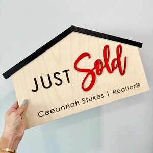 Personalized House Just Sold Sign, Realtor Sign, Real Estate Agent Sign ...