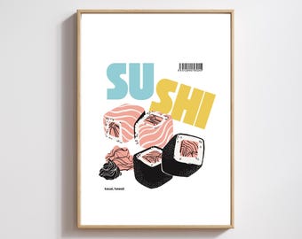 DIGITAL DOWNLOAD: Know Your Sushi Chart (8x10 Nigiri and Maki Food ...
