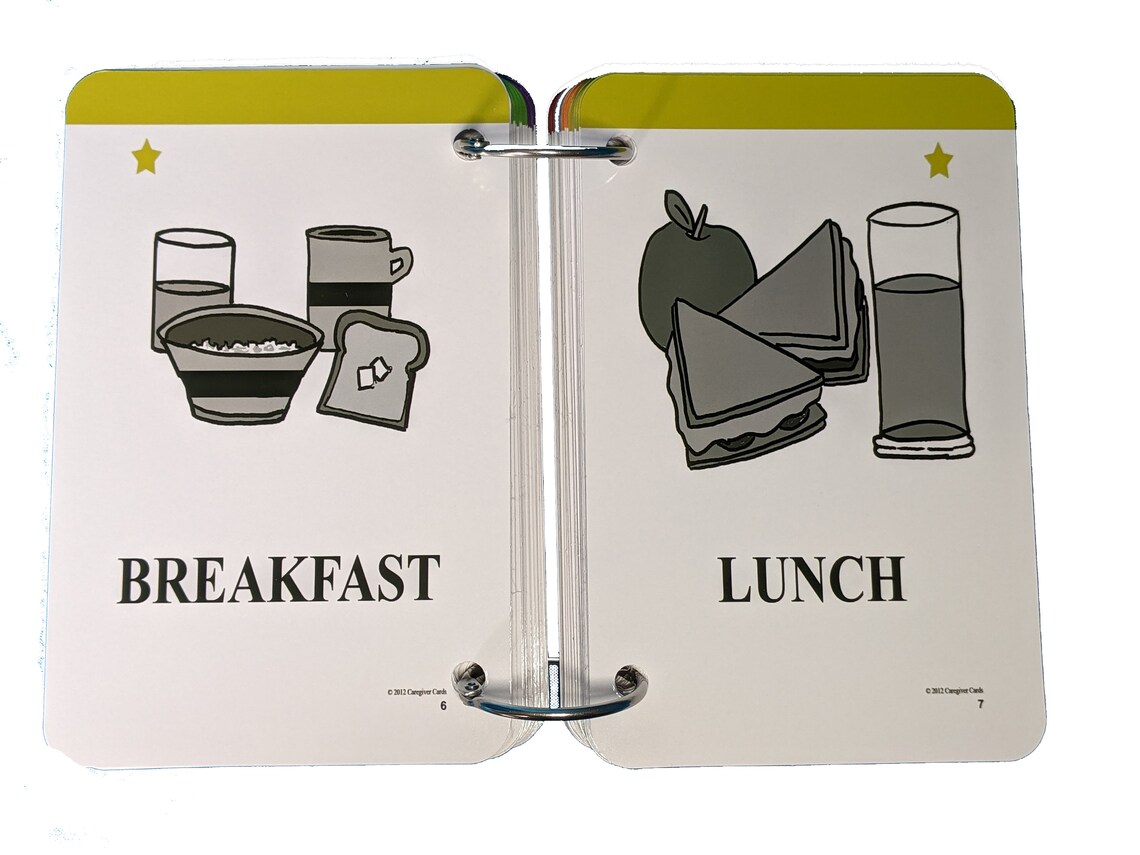 Caregiver Cards Communication Cue Cards for Adults With Memory, Speech ...