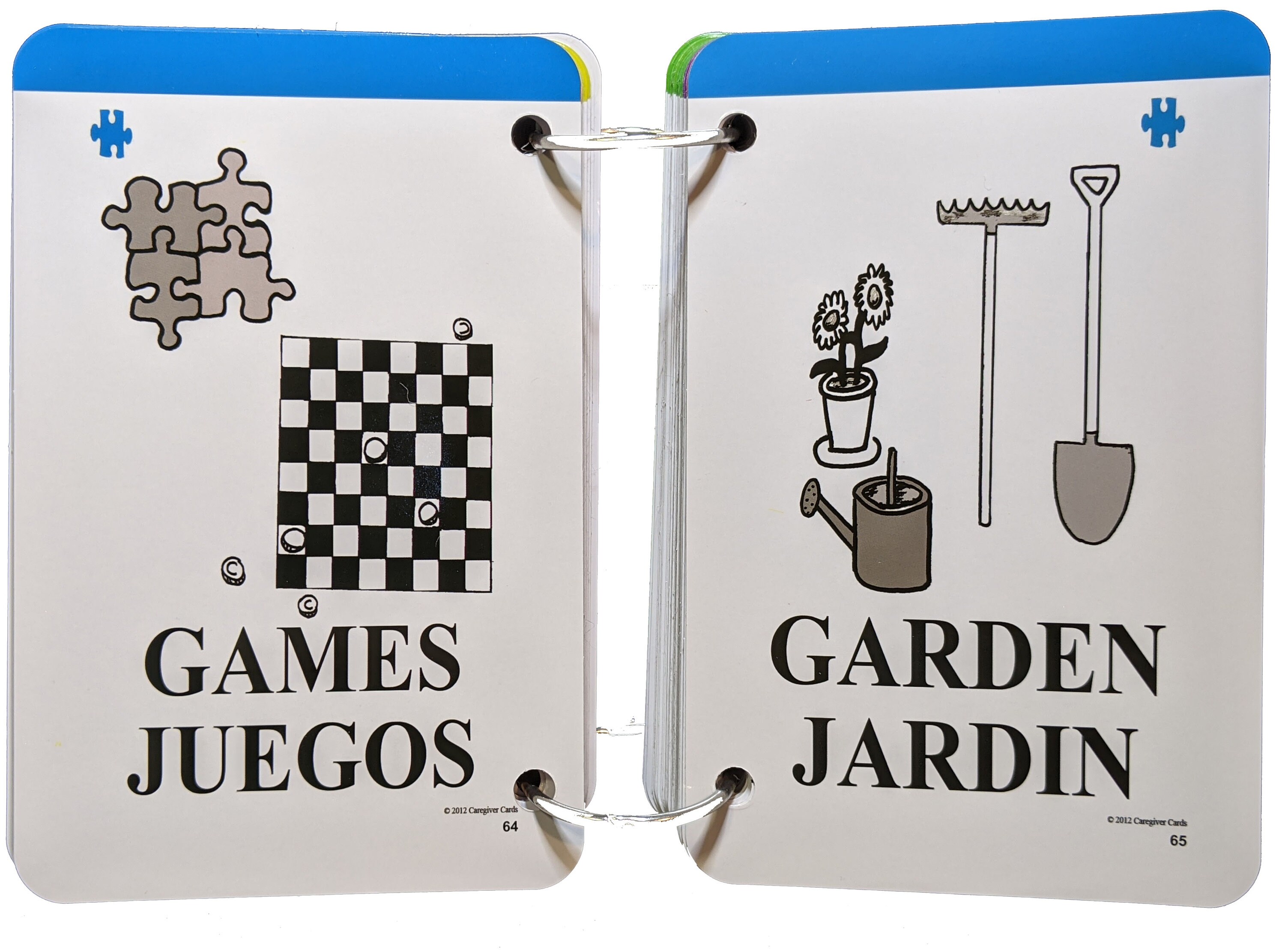 Caregiver Cards Bilingual Spanish English Communication Cue Cards for ...