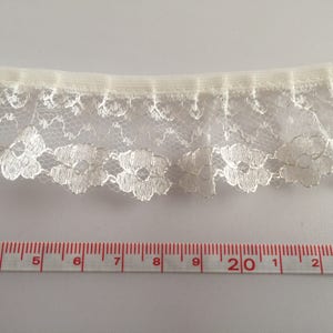 Frilly Ruffled Ivory White Disty Daisy Flower Lace Sold per METER - Etsy