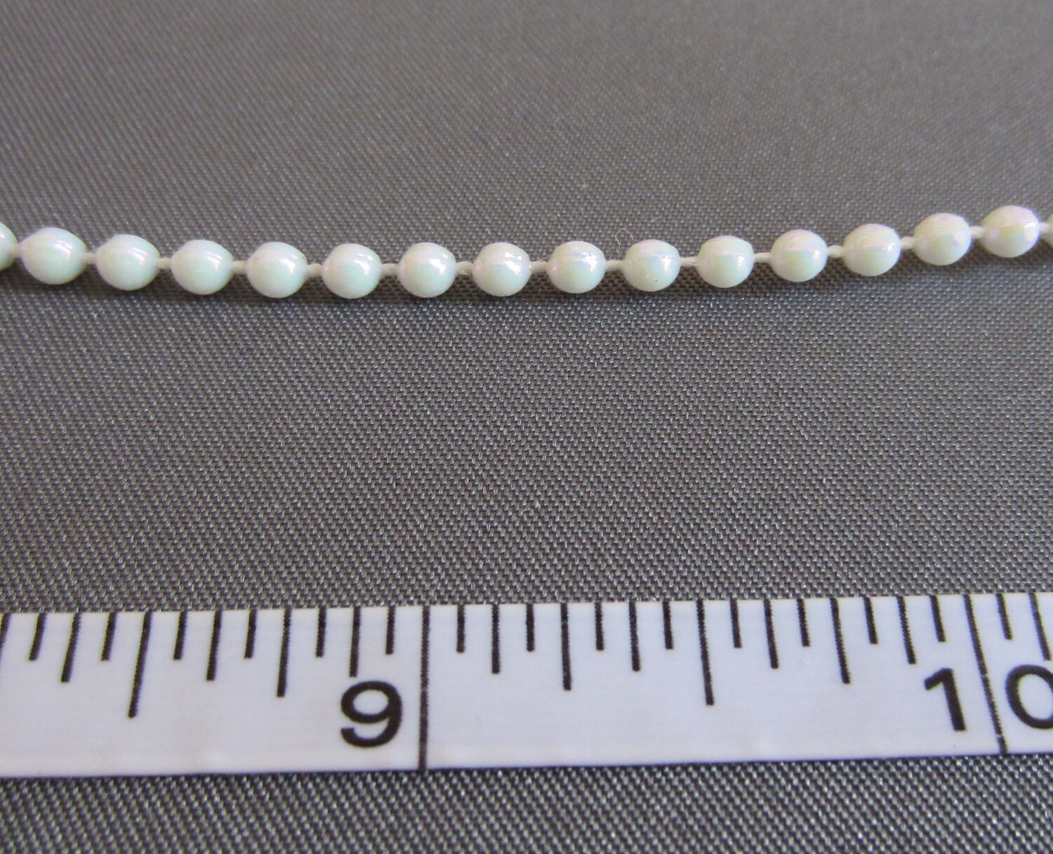 Pearl Trim 3mm Iridescent White Cut to Length LOT001 - Etsy