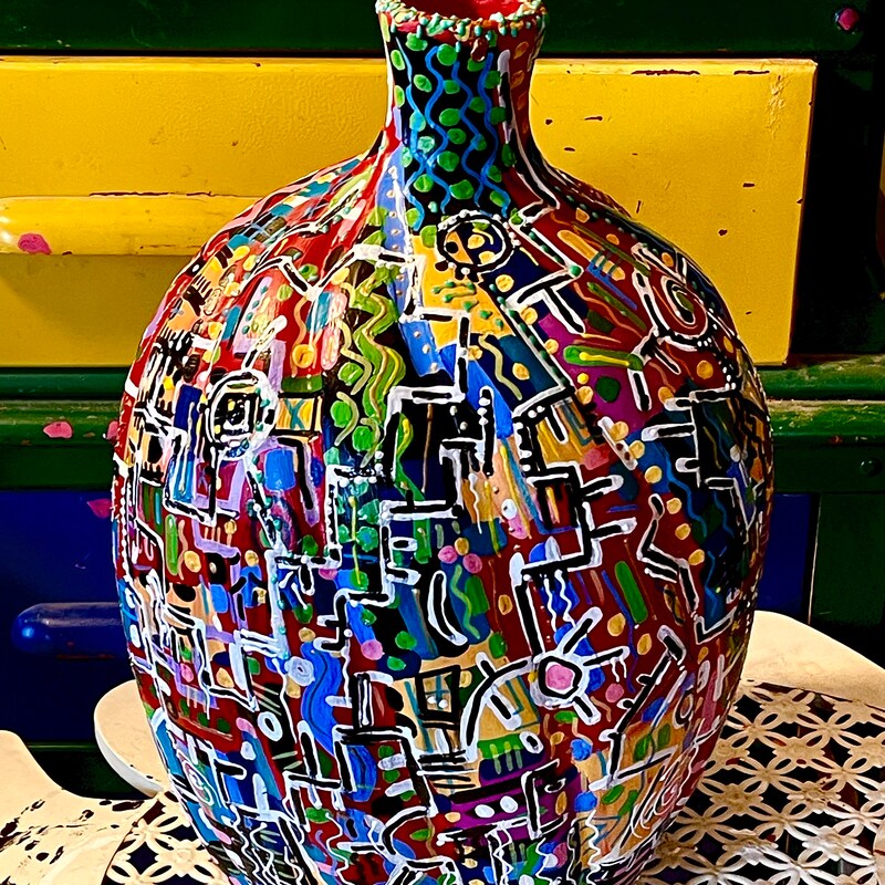 Colorful Flower Vase - Etsy