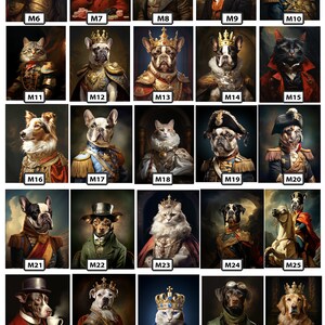 Dog King Custom Portrait Using Pet Photo, Regal Pet Portrait, Regal ...