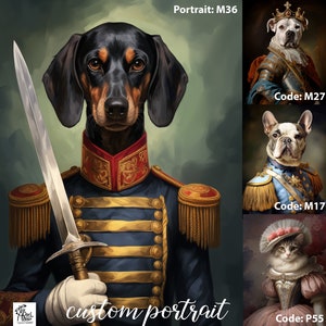 Emperor Dog Painting Print Personalized Dog Painting, Pet Lovers Gift ...