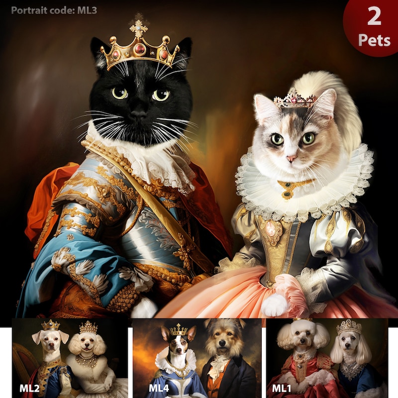 Royal Pet Portrait - Etsy
