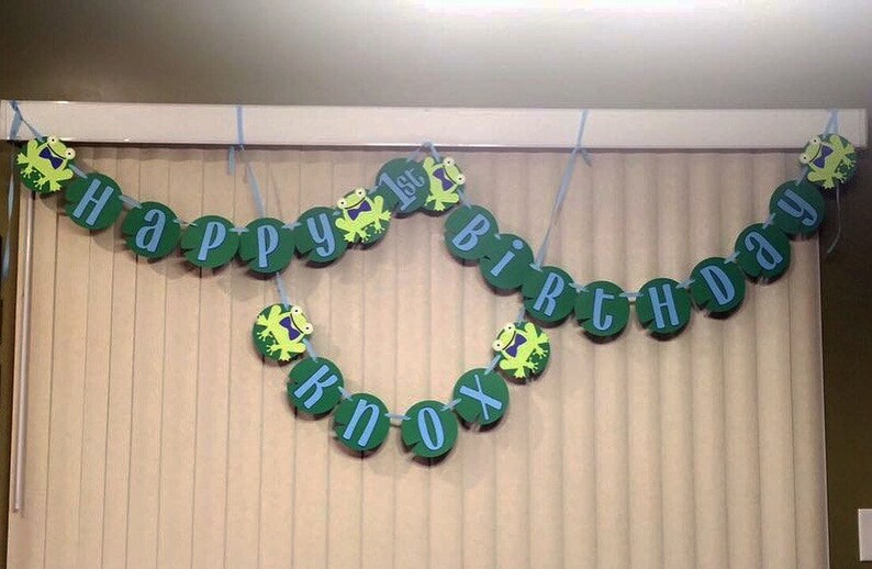 Preppy Frog Birthday Banner, Frog Birthday, Frog First Birthday, Preppy ...