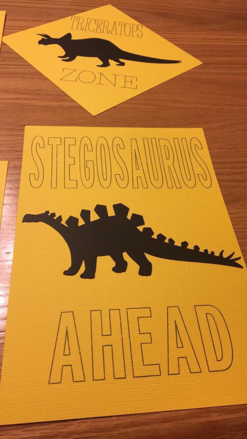 Dinosaur Signs, Dinosaur Party Decorations, Dinosaur Birthday Party - Etsy